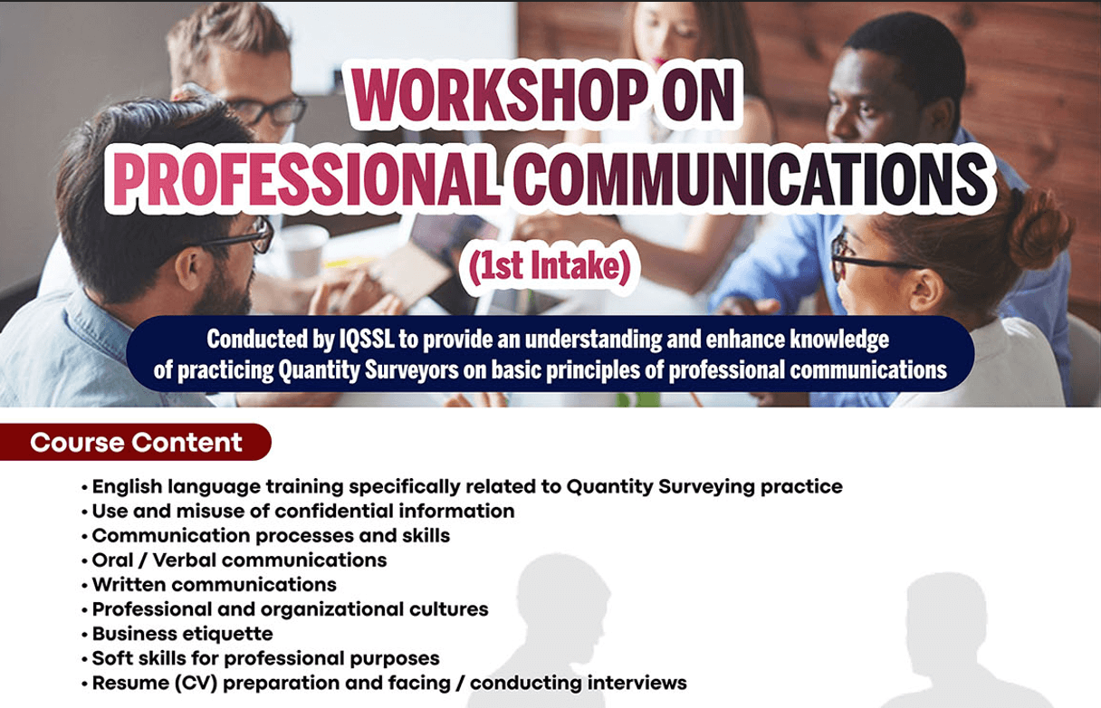 IQSSL - Institute of Quantity Surveyors Sri Lanka - Official Website