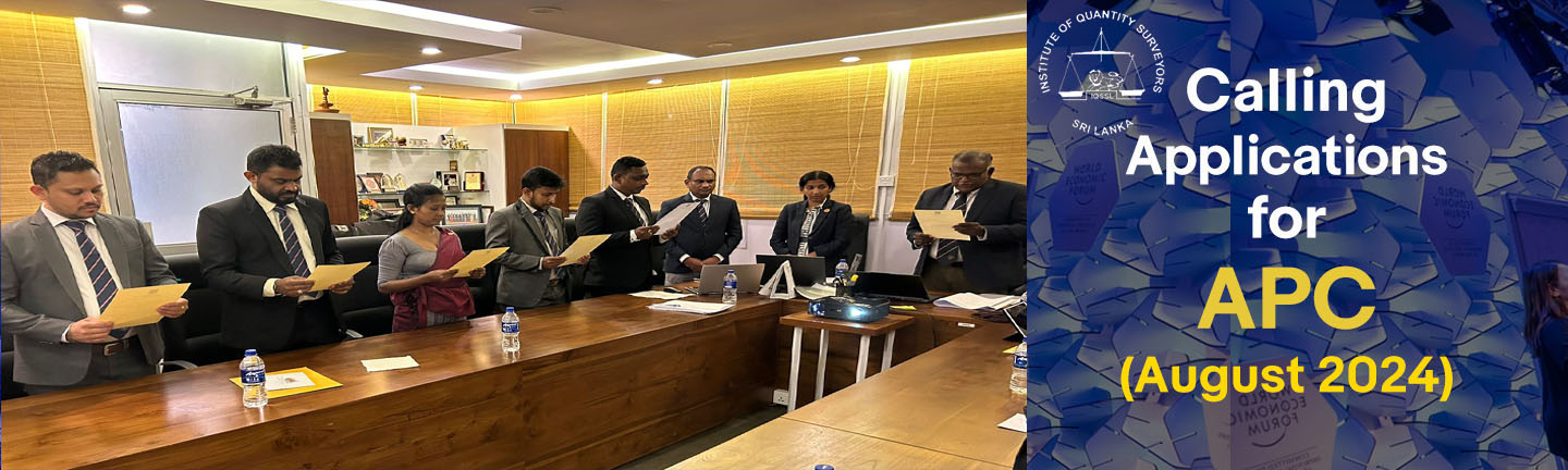 IQSSL - Institute of Quantity Surveyors Sri Lanka - Official Website