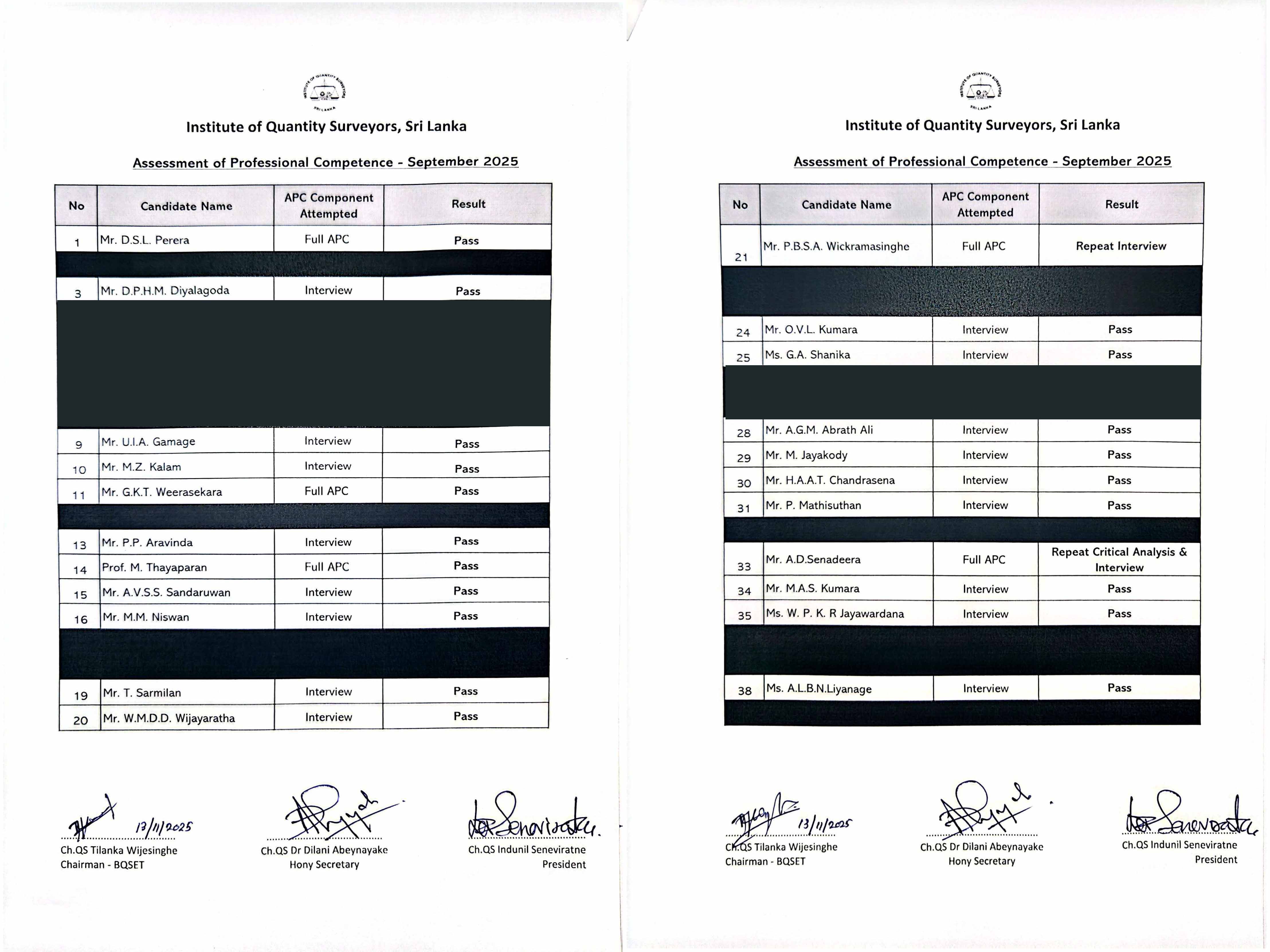 IQSSL - Institute of Quantity Surveyors Sri Lanka - Official Website